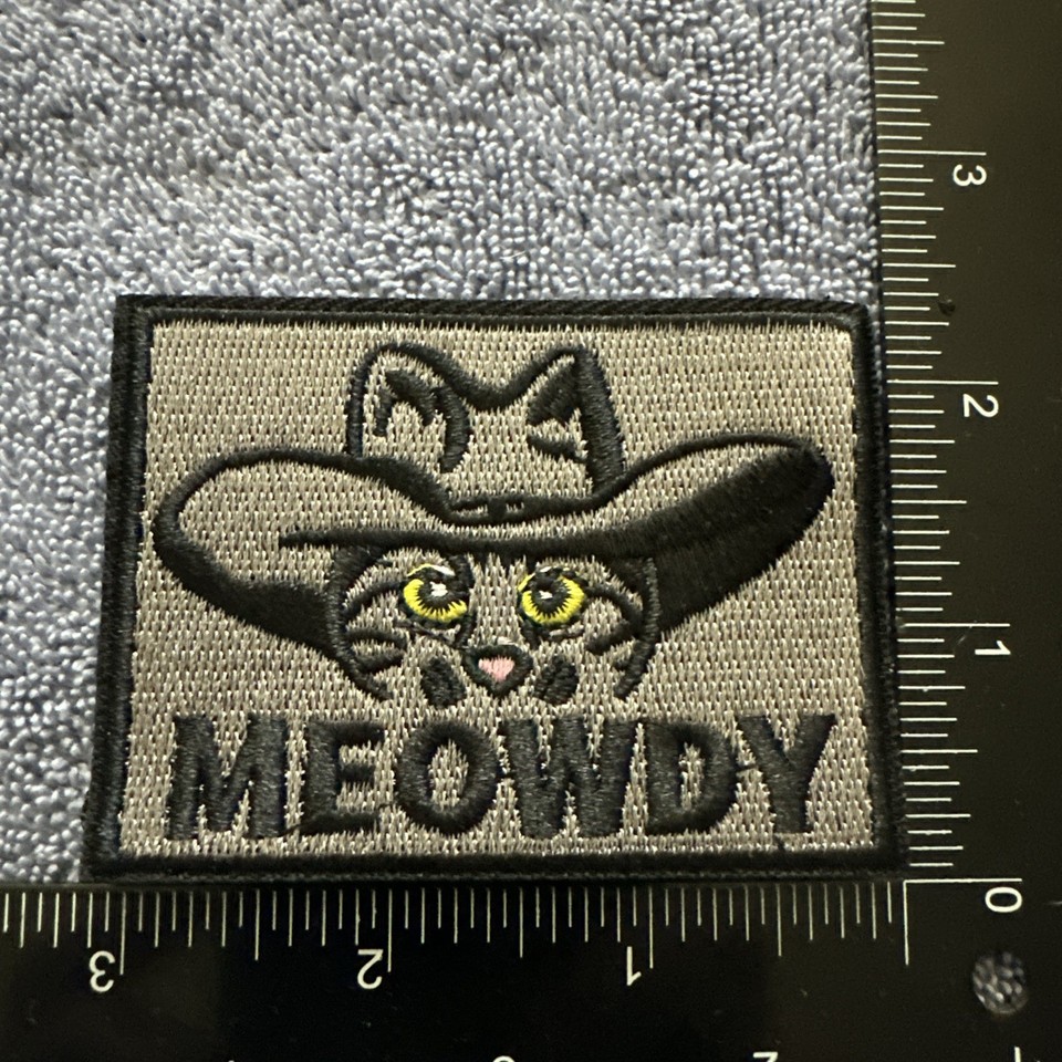 MEOWDY American Hook & Loop Morale Patch | eBay