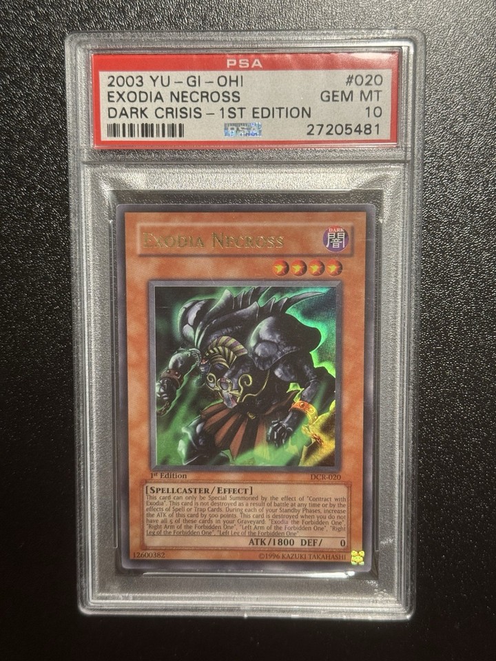 Yu-Gi-Oh! Exodia Necross DCR-020 Dark Crisis 1st Edition PSA 10 Mint ...