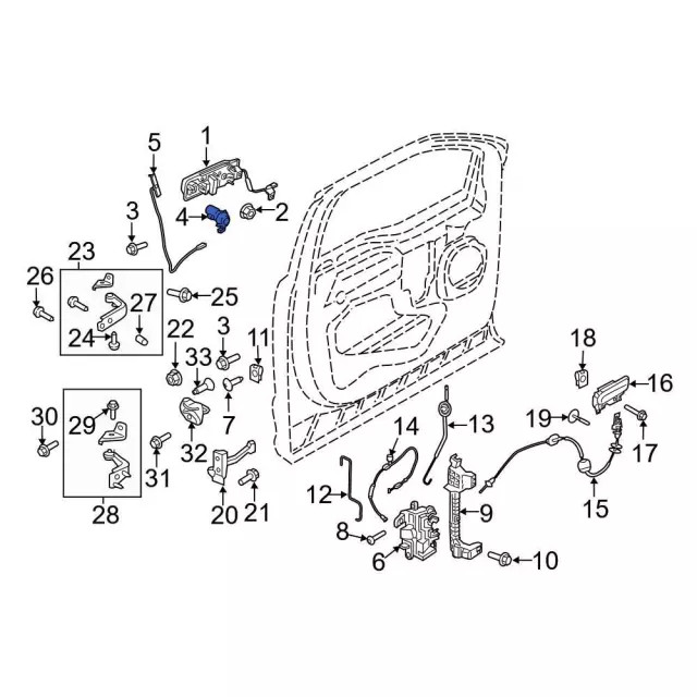 Genuine Ford Lock Cylinder FL3Z-1521990-A | eBay