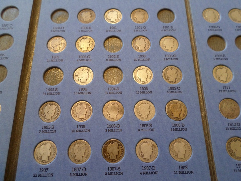 Barber Dime Set--53 Coins in Whitman Folder | eBay