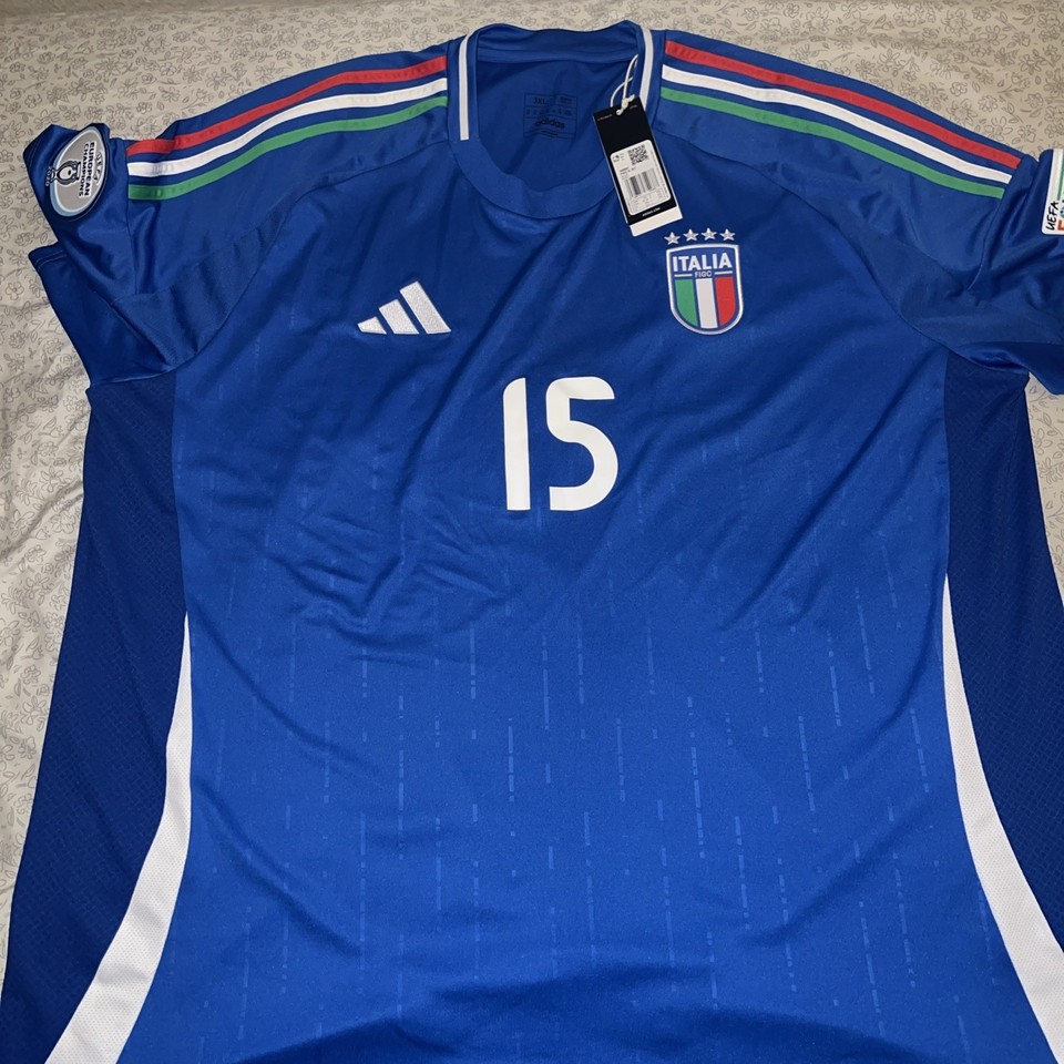 Italy Home Kit 2024 Euro Patch Adidas 3xl Xxxl 15 Authentic New With ...