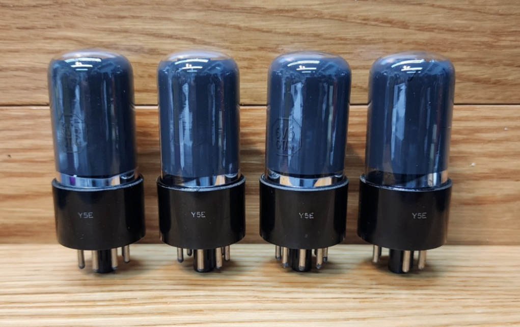 4-GE by RCA New 6V6GT Vacuum Tubes Amplitrex Tested Gray Glass Foil ...