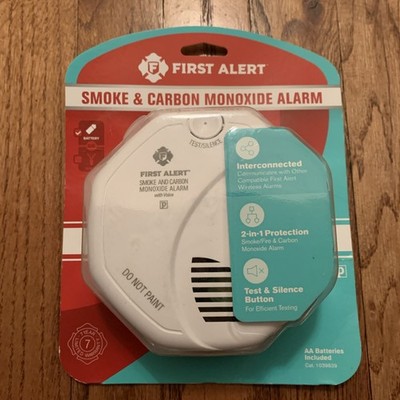 First Alert Wireless Smoke & Carbon Monoxide Alarm White 29054019059| eBay