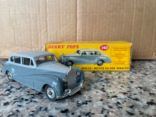 Dinky Toys #150 Royce Silver Wraith Rolls 1950’s Vintage, Original Box ...