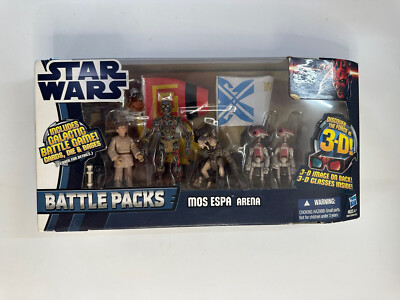 Star Wars Mos Espa Arena 3D Battle Packs 3 Figure 2012 Hasbro | eBay