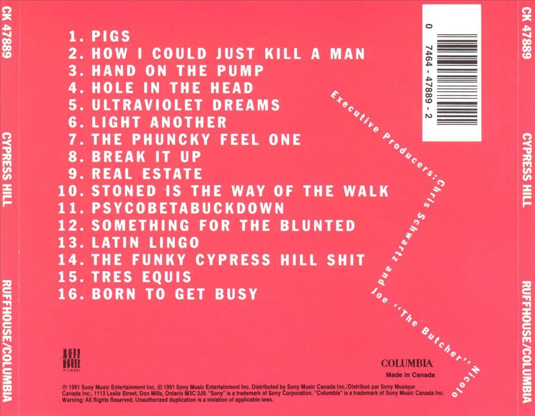 Cypress Hill by Cypress Hill (CD, Aug-1991, Ruffhouse) for sale online ...