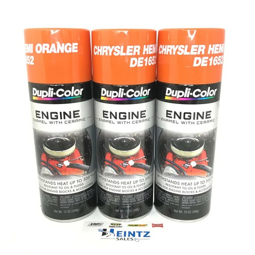 Duplicolor DE1652-3 PACK Chrysler Hemi Orange Engine Enamel with ...
