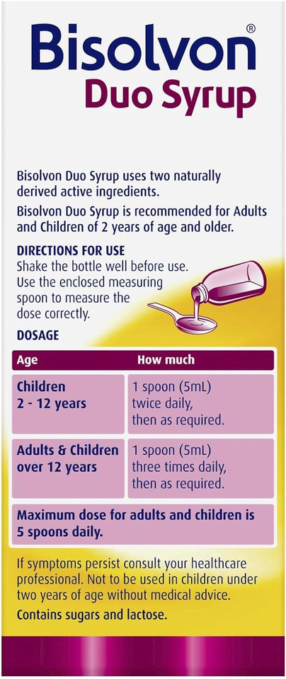 Duo Syrup, Traditionally Used to Soothe Irritated Throat Tissues and ...