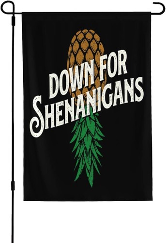 Upside Down Pineapple Flags, Welcome and Down For Shenanigans - 12.5 x ...