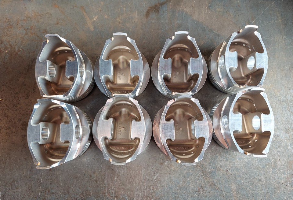 NEW Arias Small Block Chevy 350 9/16 Stroker Forged High Compression ...