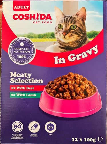 coshida cat food Beef, Lamb, Poultry, Salmon 12 x100g | eBay