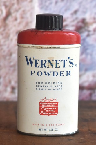 Vintage Wernets Denture Powder 1.75 Oz Advertising Tin | eBay