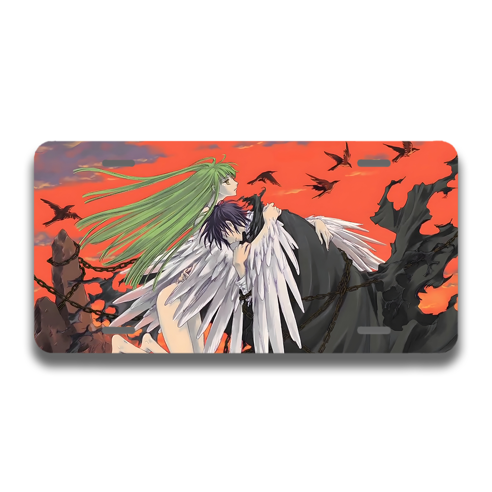 Code Geass CC and Lelouch Weatherproof Anime License Plate 6" X 12" | eBay