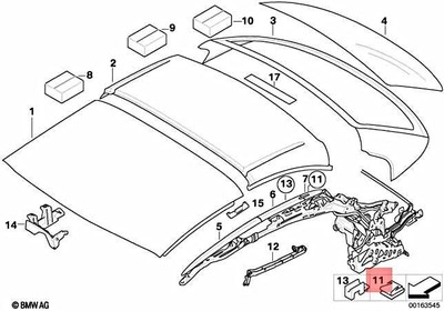 Genuine BMW M4 E93 F33 F83 318i 320d 320i 323i 325d Mounting Clip ...