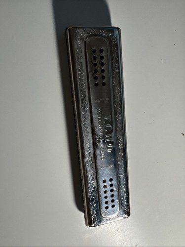 Vintage M.Hohner Harmonica, ECHO Bell Metal Reeds, Double Sided, 8 ...
