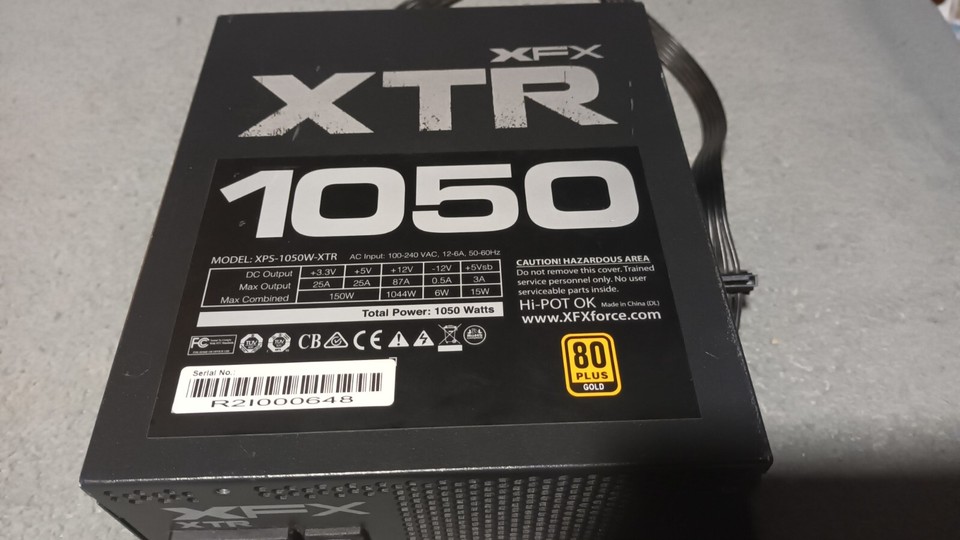 Genuine XFX XTR 1050W Power Supply - Model XPS-1050W-XTR | eBay