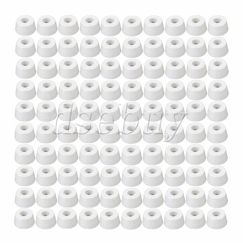 100pcs White Rubber Table Desk Bumpers Covers Guard 25x20x13mm | eBay