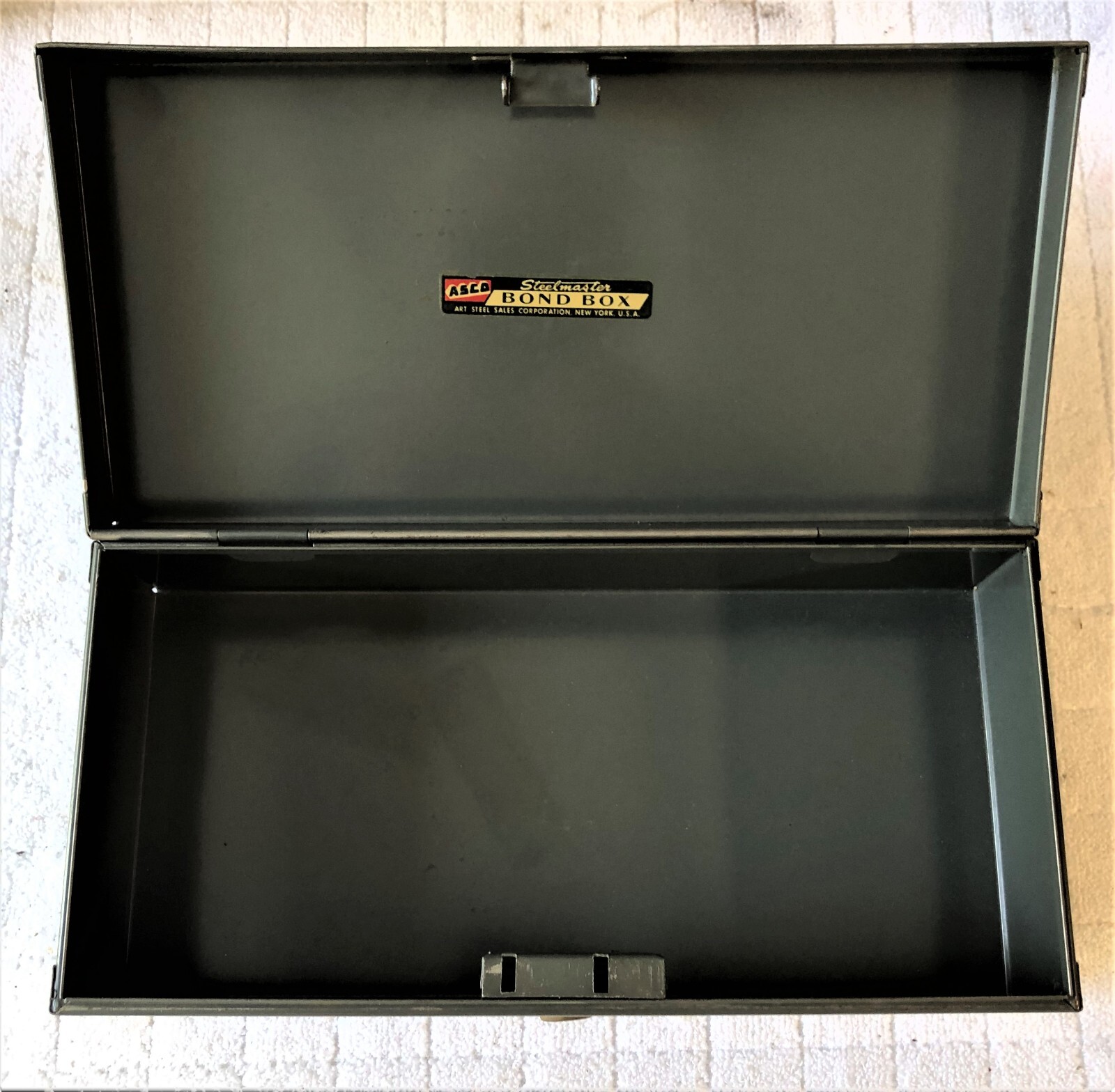 Vintage Metal ASCO Steelmaster Cash/ Bond Box Coin Drawer No Key | eBay