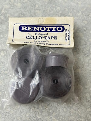 RARE Vintage NOS Vintage Benotto Cello-Tape Handlebar Wrap - GRAY | eBay