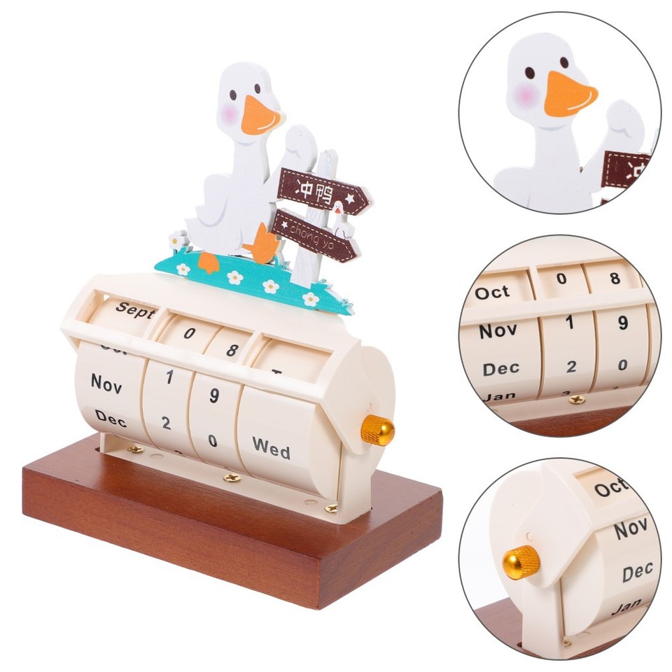 Tabletop Standing Calendar Daily Use Decorative Home Accessories | eBay UK