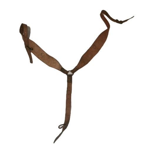 French Army WW2 Era M 1915 Leather Webbing Suspenders | eBay UK