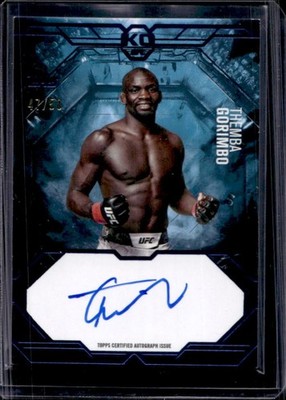 2025 Topps UFC Knockout Themba Gorimbo Auto Blue #/50 | eBay