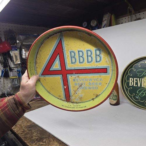 Lot of 2 Beer Trays and a Beer Bottle- Beverwyck Beer | eBay