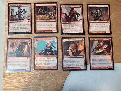 MTG Warrior x8-Paragon of Fierce Defiance,Gathan Raiders,Vulshok ...