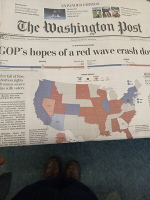 The Washington Post Thursday November 10 2022 GOPS HOPES OF A RED WAVE CRASH... | eBay