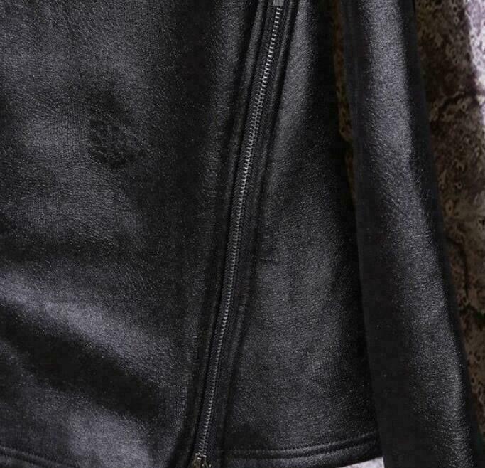 Mens Pullover Shirt Punk Faux Leather Long Sleeve Zippers Slim Fit Tops ...