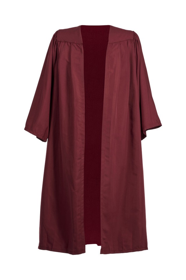 Choir Robe Burgundy Gown Mens Priest Preacher Clergy Flat Pleat ...