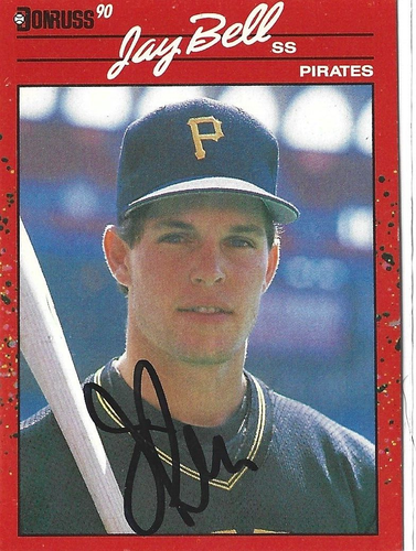 Jay Bell Autographed 1990 Donruss #488 Baseball Card Pittsburgh Pirates ...