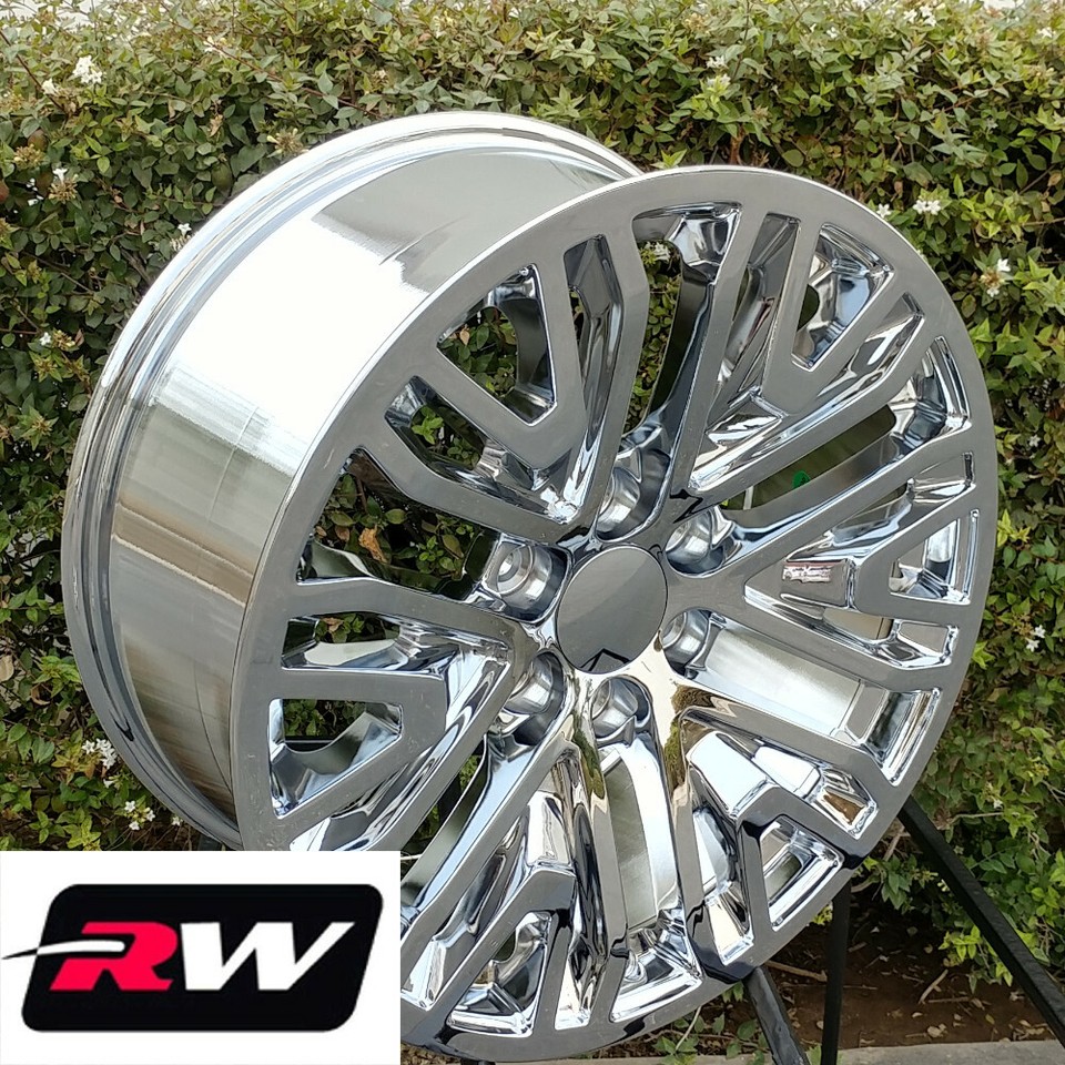 20 inch Chevy Silverado 1500 Replica Wheels Chrome 2019 GM Accessory ...
