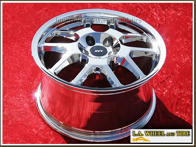 SET OF 4 CHROME 18" FORD MUSTANG SHELBY GT500 OEM FACTORY WHEELS RIMS ...