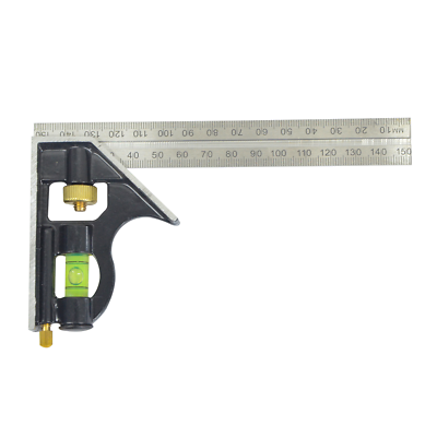 150mm Adjustable Engineers Combination Try Square Set 6” Right Angle ...