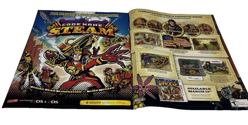 2015 Code Name Steam Nintendo 2DS 3DS Gaming Print Ad / Poster Promo ...