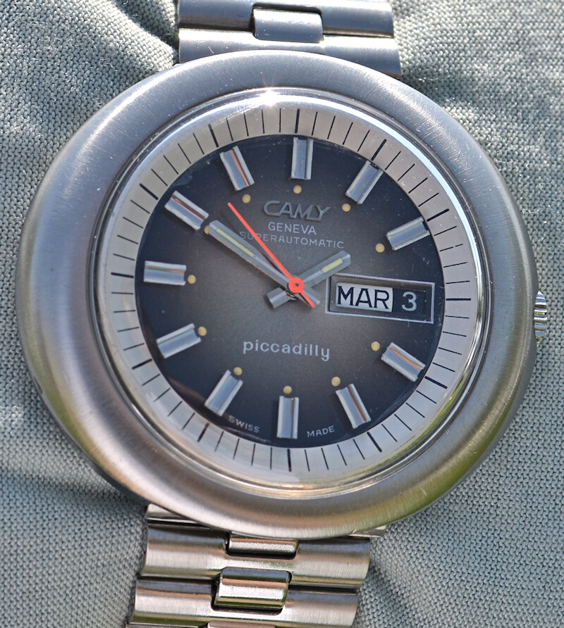 Camy Rare Automatic Steel Large Case Ufo Perfect with Box and Vintage ...