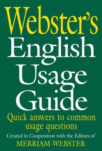 WEBSTER'S ENGLISH USAGE GUIDE By Merriam-webster **Mint Condition ...