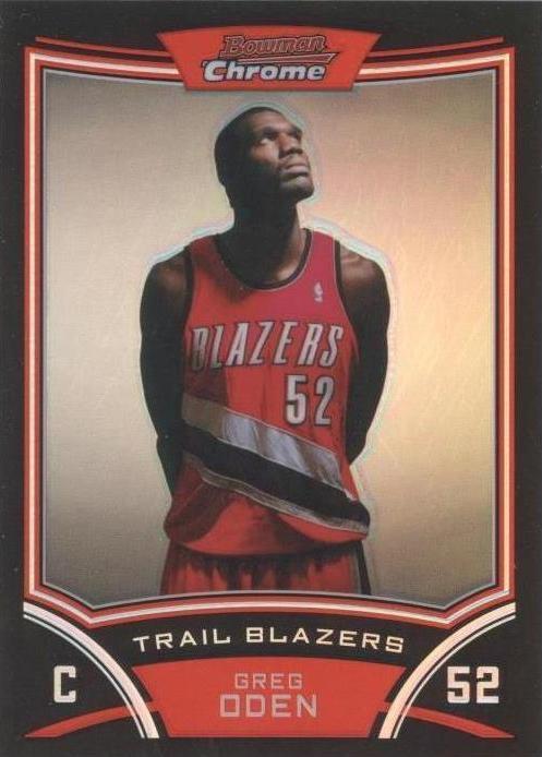 2008-09 Bowman Draft Picks & Stars - Chrome Greg Oden #52 Refractor ...