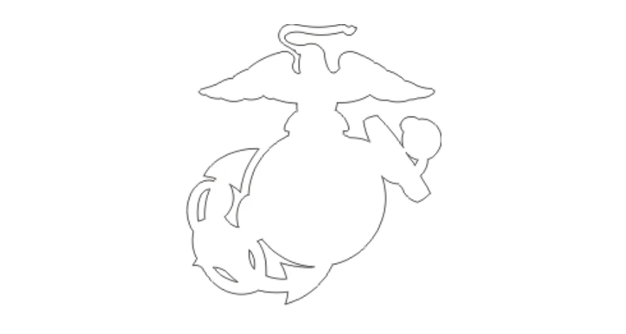 Usmc Logo Outline