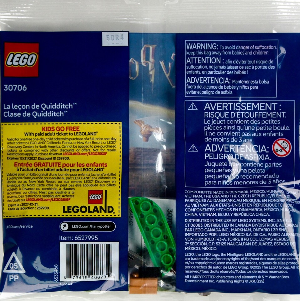 LEGO Harry Potter: Quidditch Lesson (30706) Building Toy Polybag, 27 ...