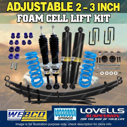 Adjustable 2 - 3 Inch Foam Cell Lift Kit Diff Drop RAW Lovells for ...