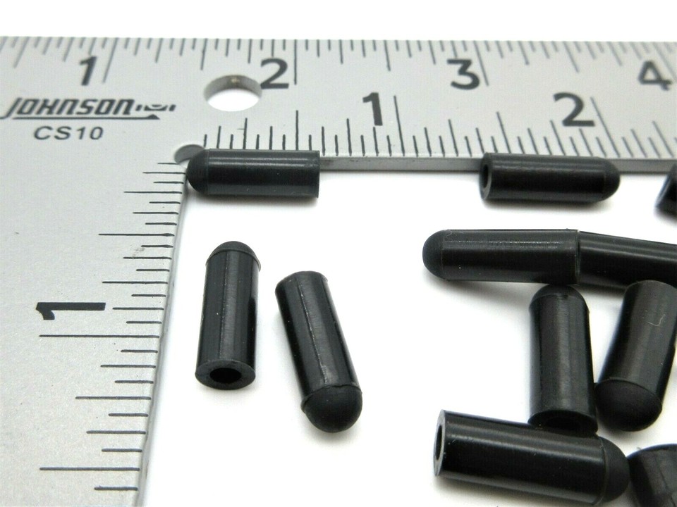 1/8" ID x 1/2" Length Hi Temp Silicone Vacuum Caps Blanking Caps ...