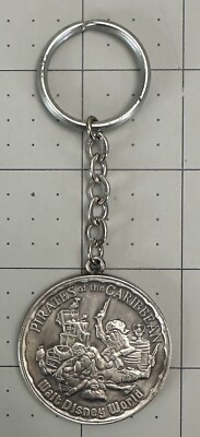 Disney Pirates Of The Caribbean Coin Medallion Key Chain Souvenir | eBay