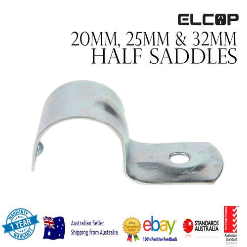 Elcop Metal Half Saddles in 50 or 100 Pack (20MM, 25MM & 32MM) | eBay