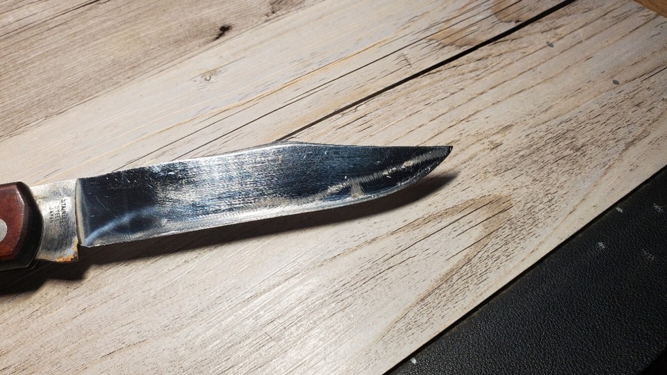 ORIGINAL VINTAGE CLASSIC BIG STREET FOLDING KNIFE ROMO 007 DMOR | eBay