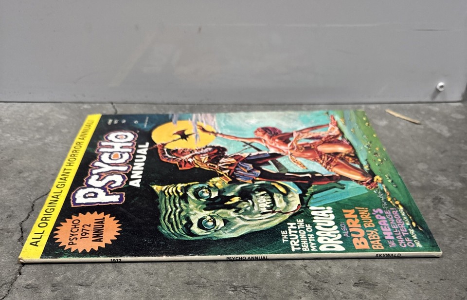 Psycho Annual 1972 Skywald Comic Magazine Rare Nice book Horror Dracula ...