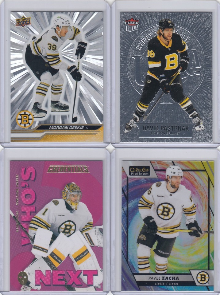 Boston Bruins 10 Card Lot - ROOKIE AUTO JERSEY David Pastrnak Charlie ...