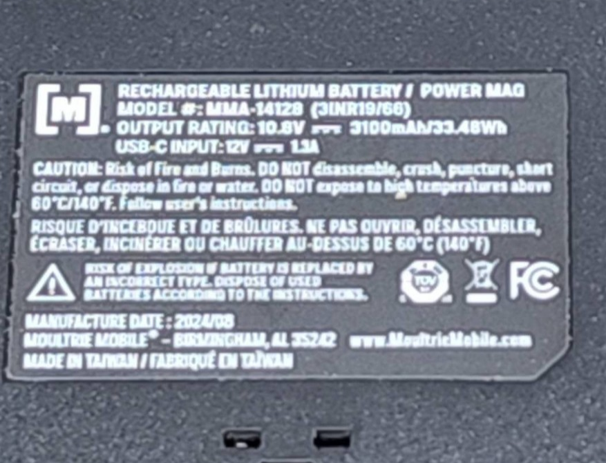 Moultrie Mobile Power Mag Rechargeable Battery Pack Trail Cameras ...
