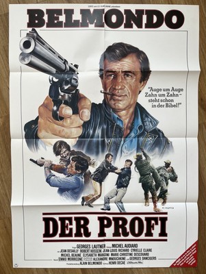 THE PROFESSIONAL German 1Sh Movie Poster A Jean-Paul Belmondo Renato ...